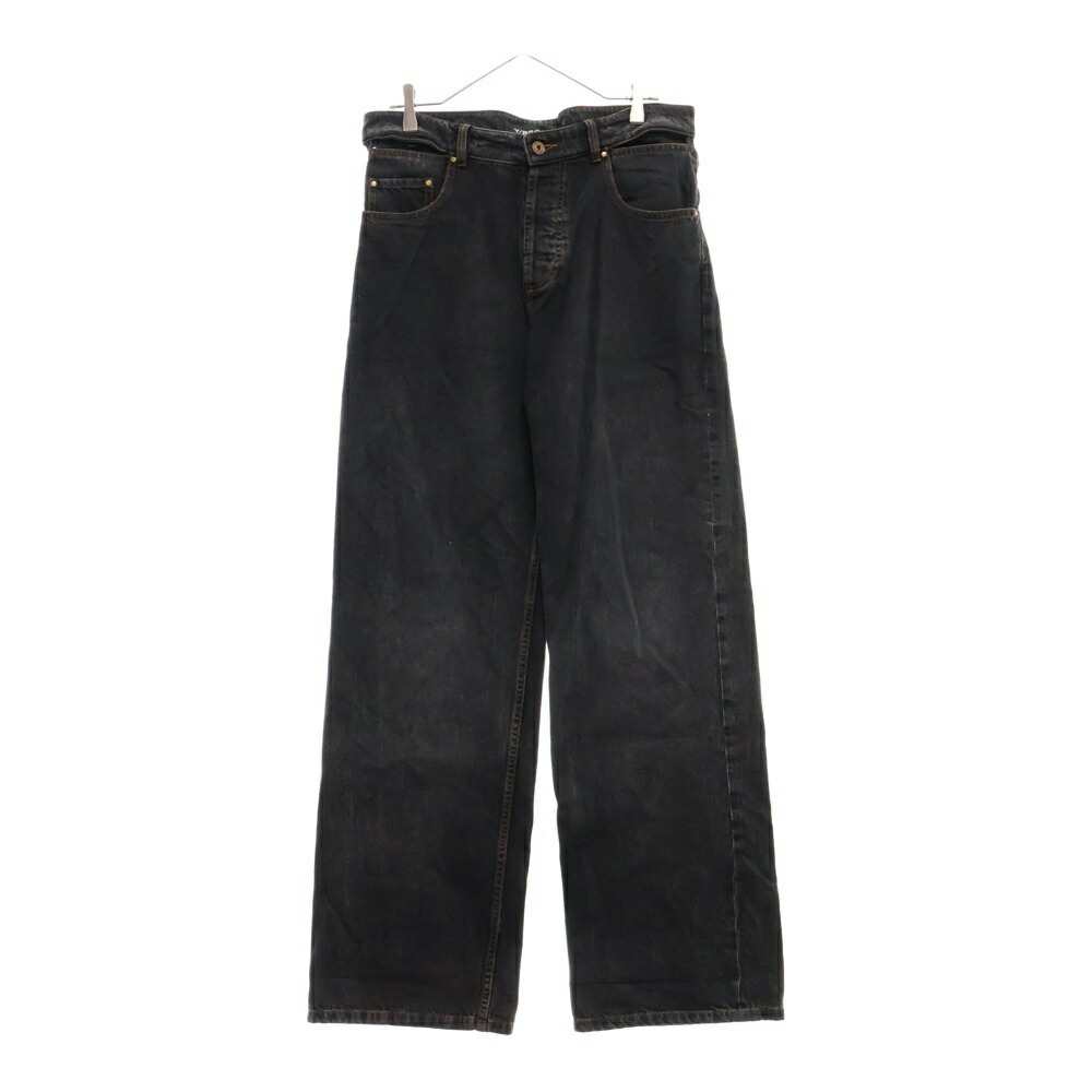 【楽天市場】Y/PROJECT(ワイプロジェクト) サイズ:31 22SS CLASSIC PEEP SHOW JEAN ウエストカットアウトデニムパンツ JEAN30-S22 ブラック【中古 ...