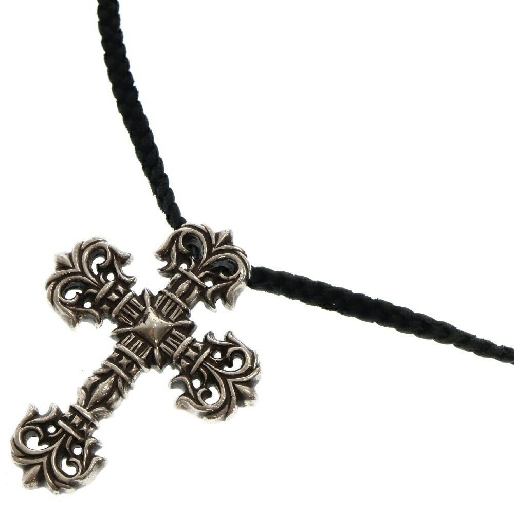 【楽天市場】CHROME HEARTS(クロムハーツ) FILIG/CROSS S LB フィリグリークロス スモール レザーブレイド ...