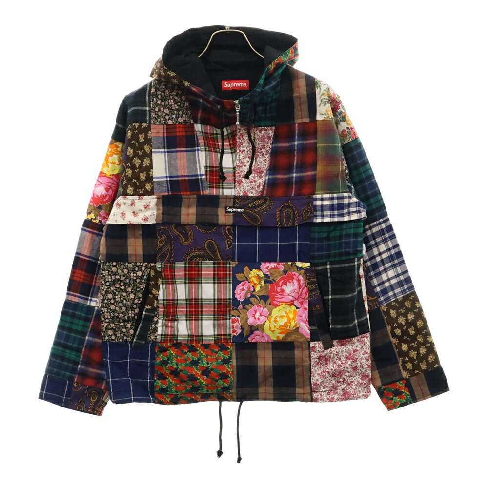 【楽天市場】SUPREME(シュプリーム) サイズ:S 16AW Patchwork Anorak パッチワークアノラックパーカー マルチ ...