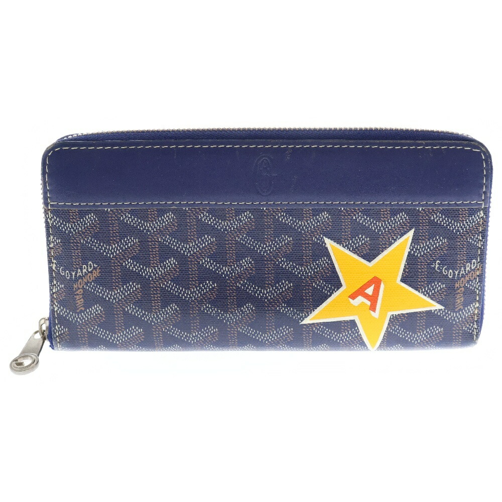 【楽天市場】GOYARD(ゴヤール) マティニヨン GM マーカージュ APM ZIP GM ラウンドジップロングウォレット ブルー 長財布 ...