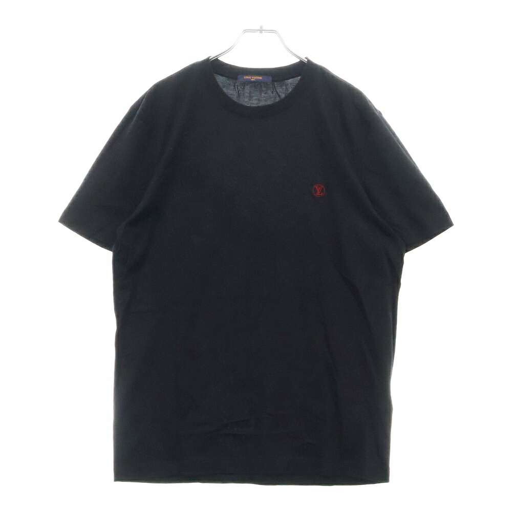 【楽天市場】LOUIS VUITTON(ルイヴィトン) サイズ:M フロント サークルロゴ 半袖 Tシャツカットソー ブラック VCCM09 ...