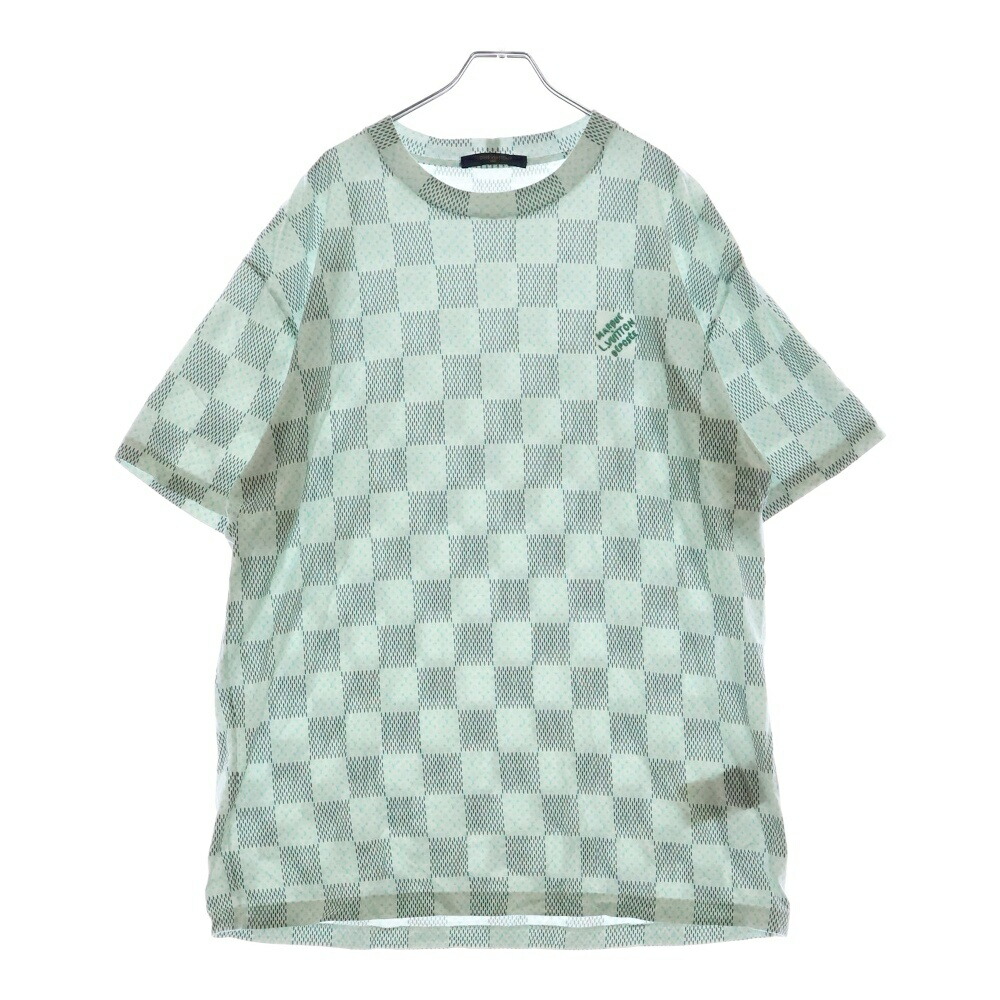 【楽天市場】LOUIS VUITTON(ルイヴィトン) サイズ:4L 24AW ダミエ モノグラムプリント クルーネック コットン 半袖T ...