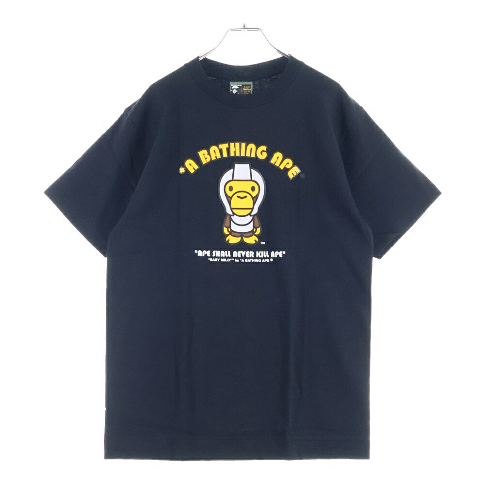 【楽天市場】A BATHING APE(アベイシングエイプ) サイズ:M 90s BABY MILO GENERAL MILO TEE ...