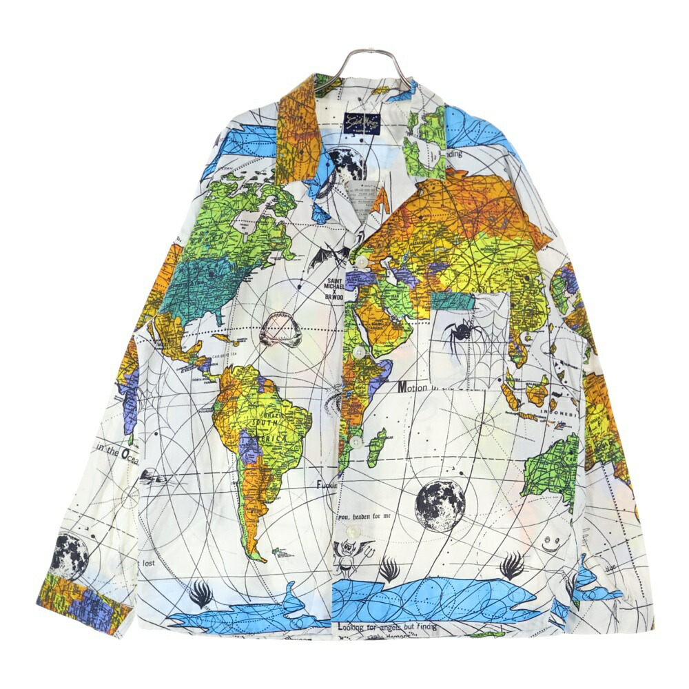 【楽天市場】SAINT MICHAEL(セントマイケル) サイズ:XL 23SS ×Dr.Woo DW PAJAMA SH WORLD MAP ...