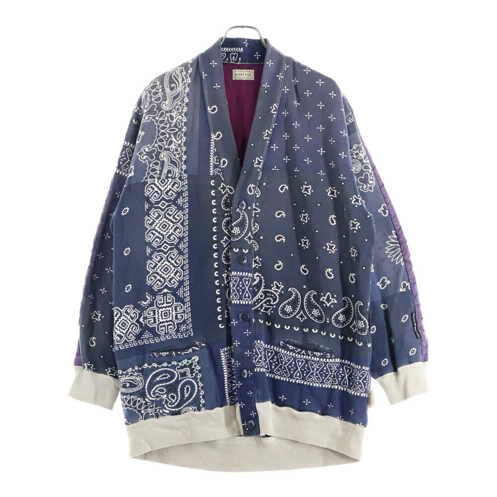 【楽天市場】KAPITAL(キャピタル) サイズ:3 Bandana Quilted Bivouac Cardigan バンダナ キルティング ...