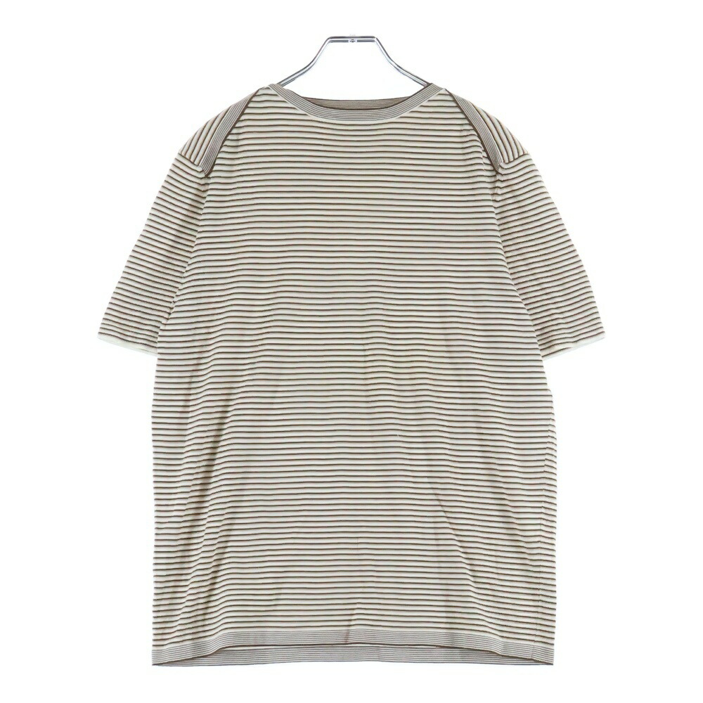 【楽天市場】HERMES(エルメス) ボーダー ストライプ コットン 半袖Tシャツ ブラウン【中古】【程度B】【カラーブラウン】【オンライン ...