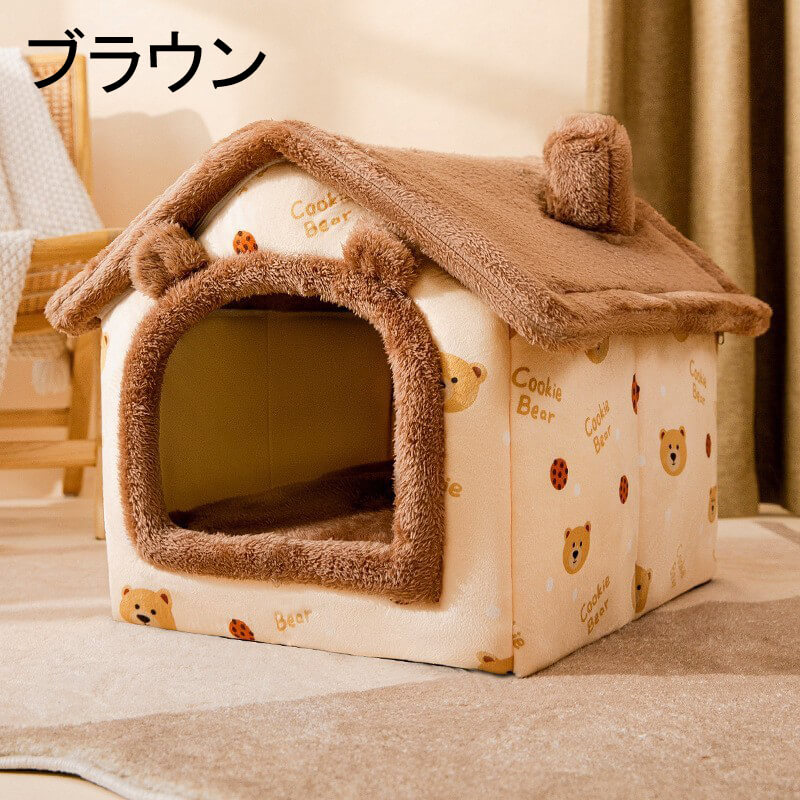 【楽天市場】送料無料 犬 猫 PET HOUSE ペットハウス 猫用 ペットベッド 犬用 ハウス ペットハウス 春 秋 冬 分解して洗えます ...