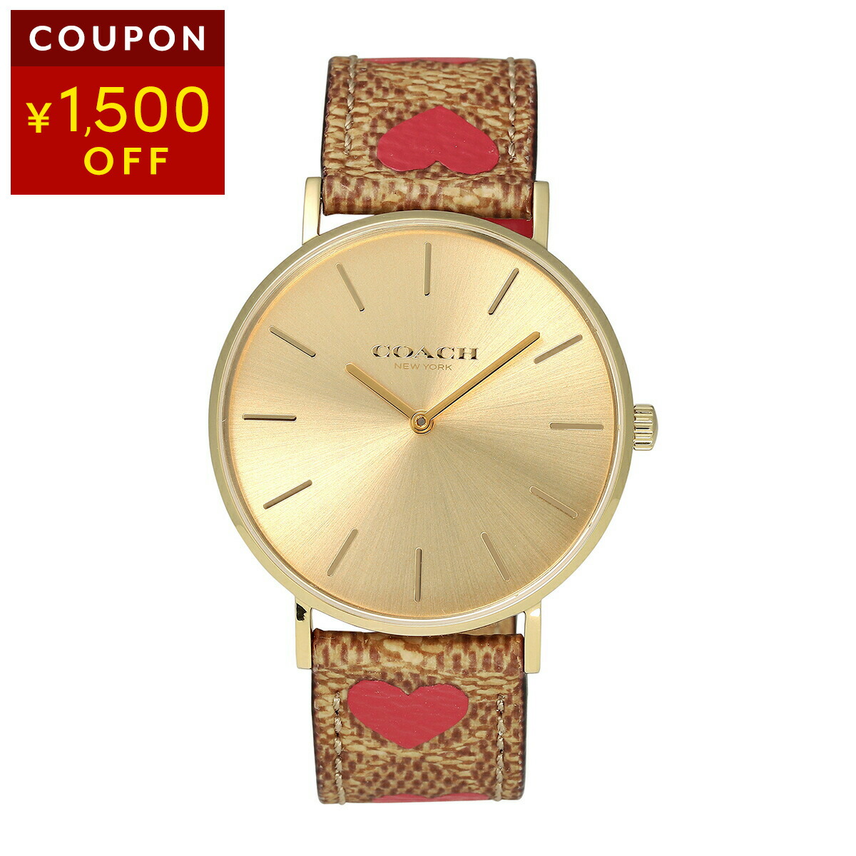 【楽天市場】【P5倍★2/25限定★さらにクーポン対象】コーチ 腕時計 COACH ペリー 14503886レディース ゴールド 金：ブランド ...