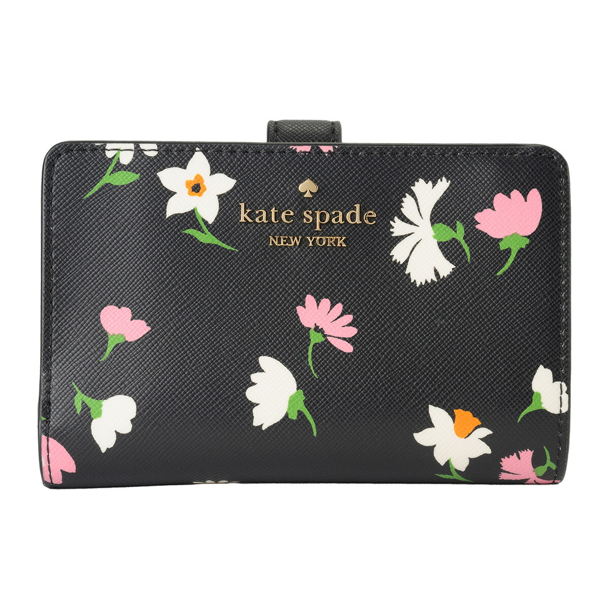 【楽天市場】ケイトスペード 2つ折り財布 kate spade マディソン フローラル ワルツ KF479 001レディース ブラック系 黒 ...