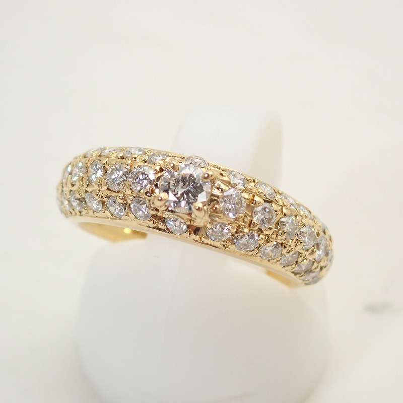 【楽天市場】K18YGダイヤモンド0.14ct/0.81ctリングイエローゴールド11号【中古】【店長のおすすめ】：BestSelect HORIKOSHI