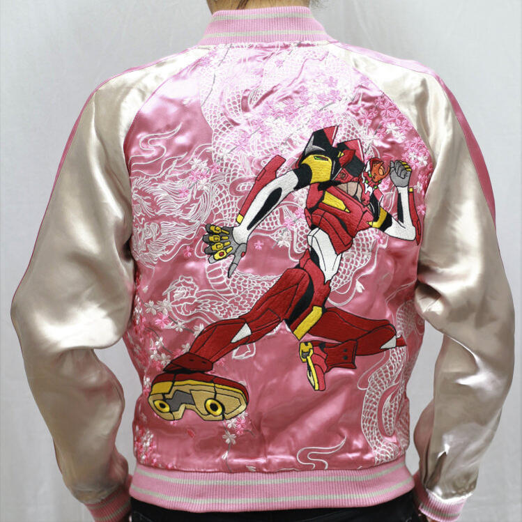 【楽天市場】エヴァンゲリオン×錦 にしき コラボスカジャン 513351 桜龍2号機 和柄 EVA：SCRIPT楽天市場店