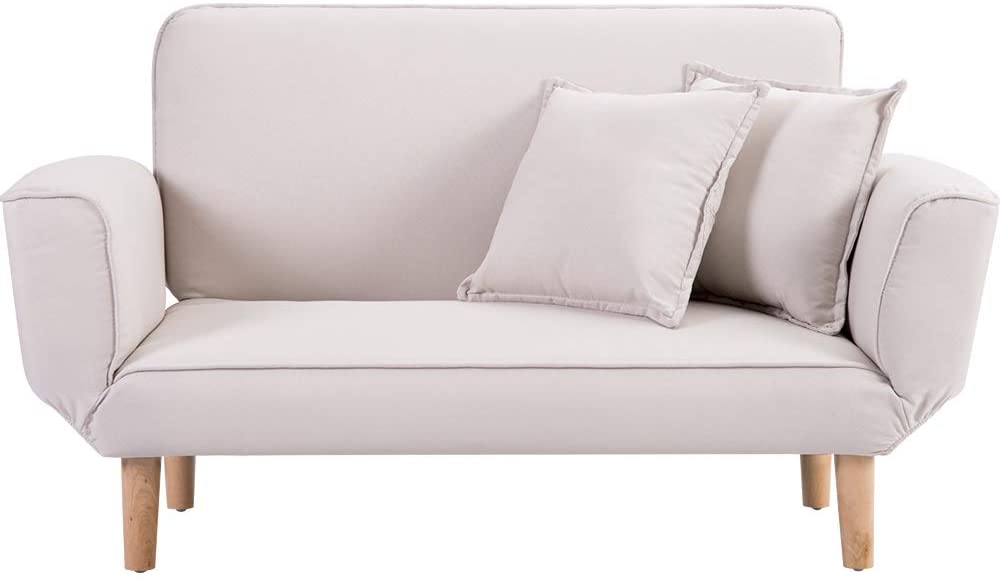 【楽天市場】\今だけ！／20%ポイント還元！★ソファ 幅106cm ソファ ソファ- クッション付 軽量 コンパクト 2人掛け 一人暮らし ...