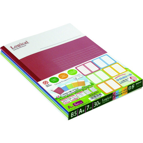 【楽天市場】【あす楽対応・送料無料】ナカバヤシ スイングロジカルノート5P A罫：buckteeth shop 楽天市場店