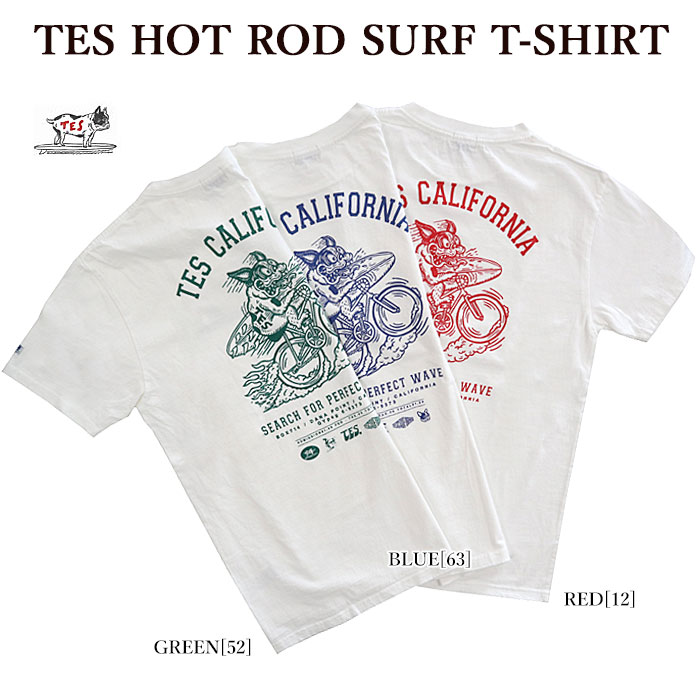 【楽天市場】The Endless Summer エンドレスサマー 23574327 TES HOT ROD SURF T-SHIRT 半袖T ...