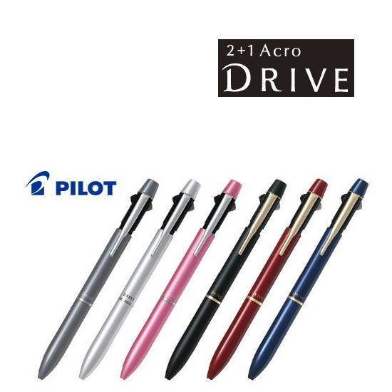 【楽天市場】【メール便対応可】パイロット PILOT 2+1多機能筆記具 「Acro DRIVE(アクロドライブ)」 BKHD-250EF/R ...