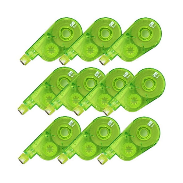 【楽天市場】【10個セット・4mm】プラス／修正テープ ホワイパースイッチ 交換テープ (WH-1514R・49-580) グリーン 4mm ※こちらの商品だけではご利用いただけません ...