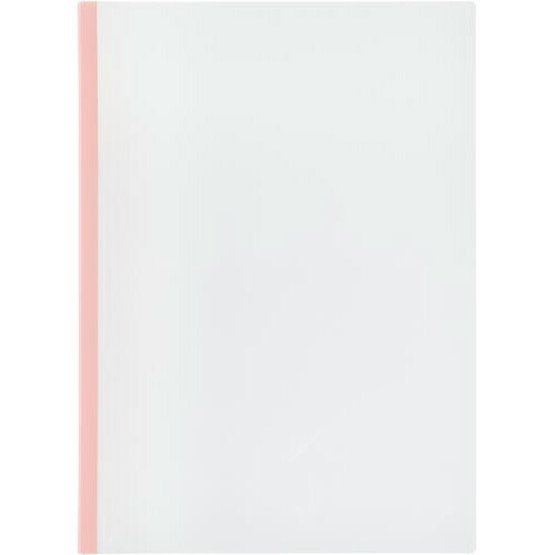 【楽天市場】ガイド付きレールクリヤーホルダースリム A4タテ50枚とじ桃 10冊入り4268-5647【カウネット】：ブングアール