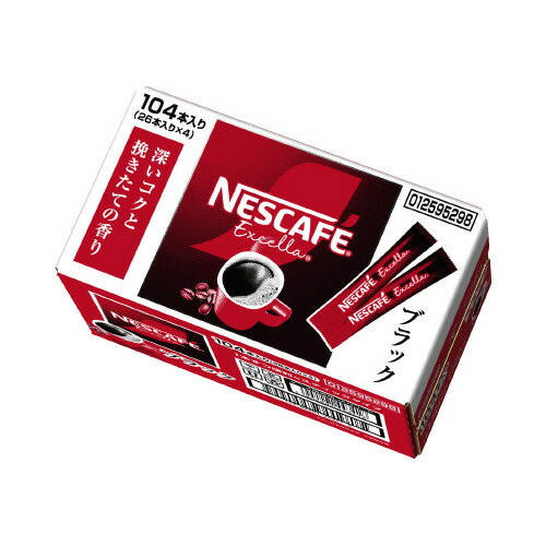 【楽天市場】＃ネスカフェ エクセラ スティック ブラック104P12595298【ネスレ】※軽減税率対象商品：ブングアール