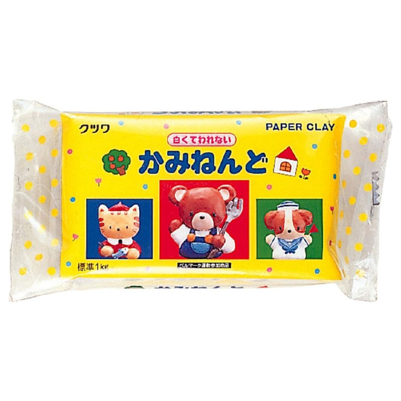 【楽天市場】クツワ かみねんど 1kg PT521 紙ねんど 紙粘土 小学生 幼児 図工 工作 手芸：文具のワンダーランド キムラヤ