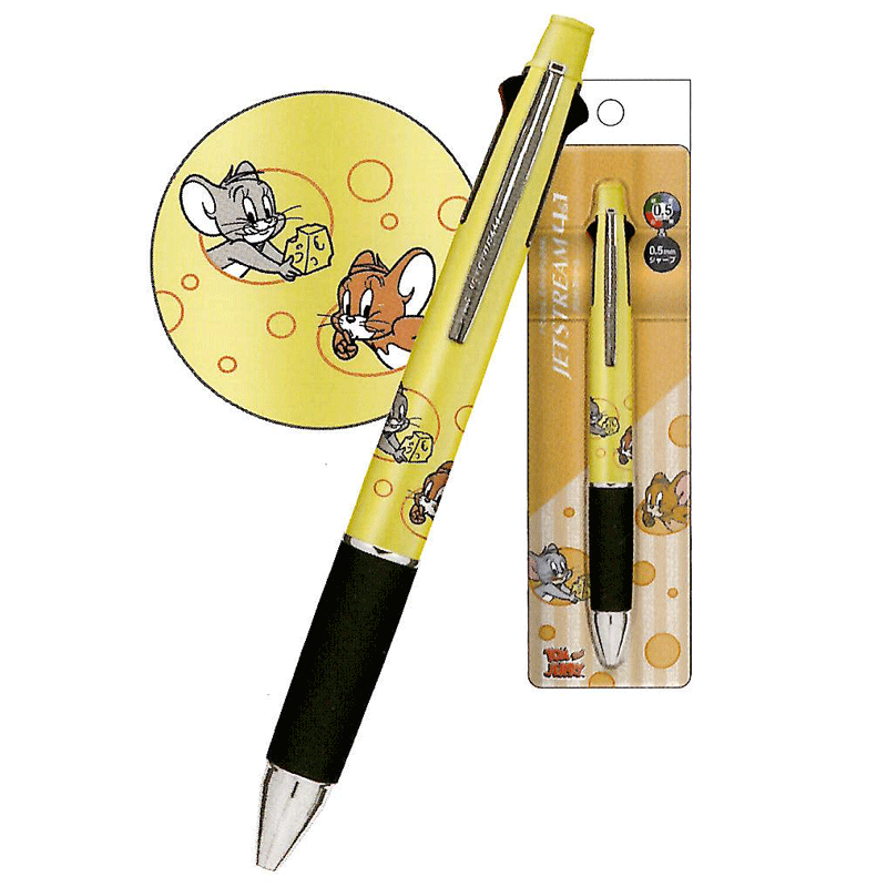 【楽天市場】カミオジャパン CM ジェットストリーム4＆1 0.5 トムとジェリー/チーズ 日本製 多機能 プレゼント コレクション：文具の森 ...