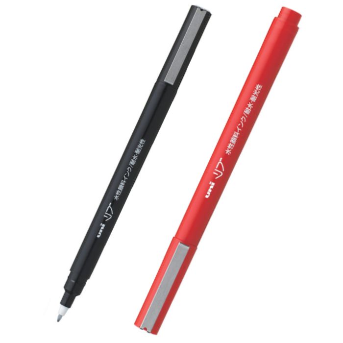【楽天市場】三菱鉛筆 水性サインペン リブ L-50 黒インク【赤販売終了】 MITSUBISHI Pencil uni sign pen ...