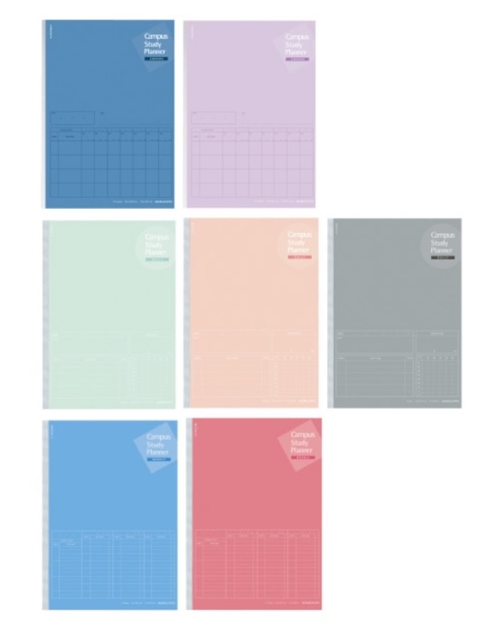 【楽天市場】コクヨキャンパス スタディプランナーB5ノート2ウィークス罫（ノ-Y80LT-DB/V）デイリー罫（ノ-Y80MD-G/LP/M）ウィークリー罫(ノ-Y80MW-B/RP)：文具の文清堂