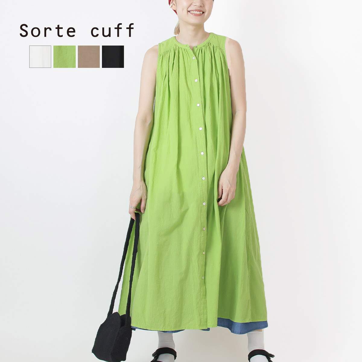 【楽天市場】【まとめ割 対象】Sorte cuff sorte cuff ソルテカフ ワンピース ノースリーブ：レディース urnis（アーニス）