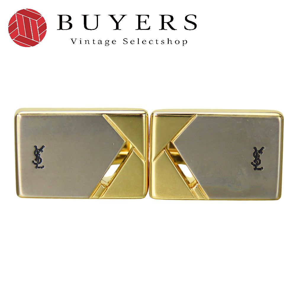 楽天市場】【中古】イヴサンローラン カフリンクス カフス ボタン