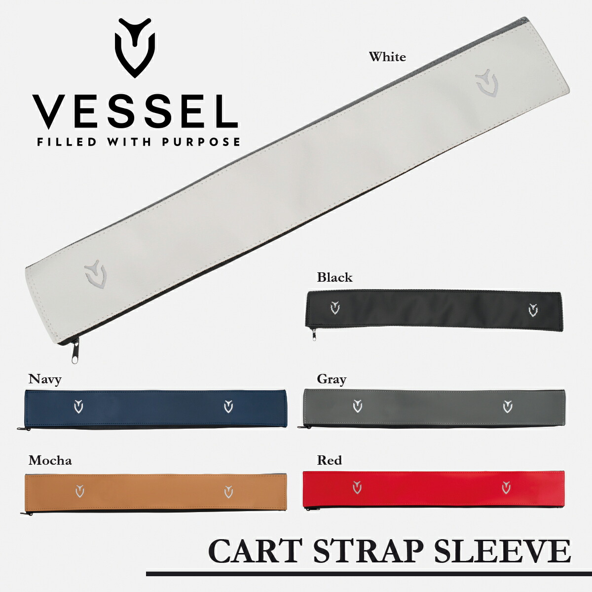 【楽天市場】ベゼル ゴルフ アクセサリー カバー カートストラップスリーブ Cart Strap Sleeve 〈VESSEL〉：BUZZ ...