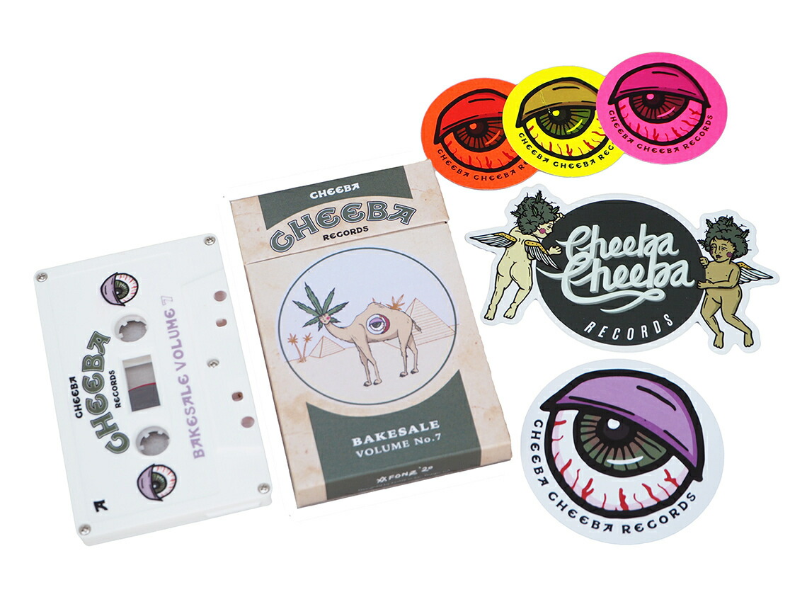 【楽天市場】CHEEBA CHEEBA RECORDS BAKE SALE VOL 7 カセットテープ ステッカー付き：バズモンタージュ 楽天市場店