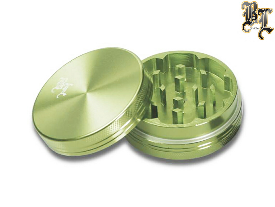 【楽天市場】BLACK LEAF GRINDER 50mm ブラックリーフ アルミ グラインダー 2パーツ GREEN：バズモンタージュ 楽天市場店