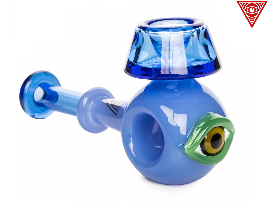 【楽天市場】RED EYE GLASS ILLUMINATI GLASS PIPE レッドアイグラス イルミナティ ガラスパイプ ブルー ...