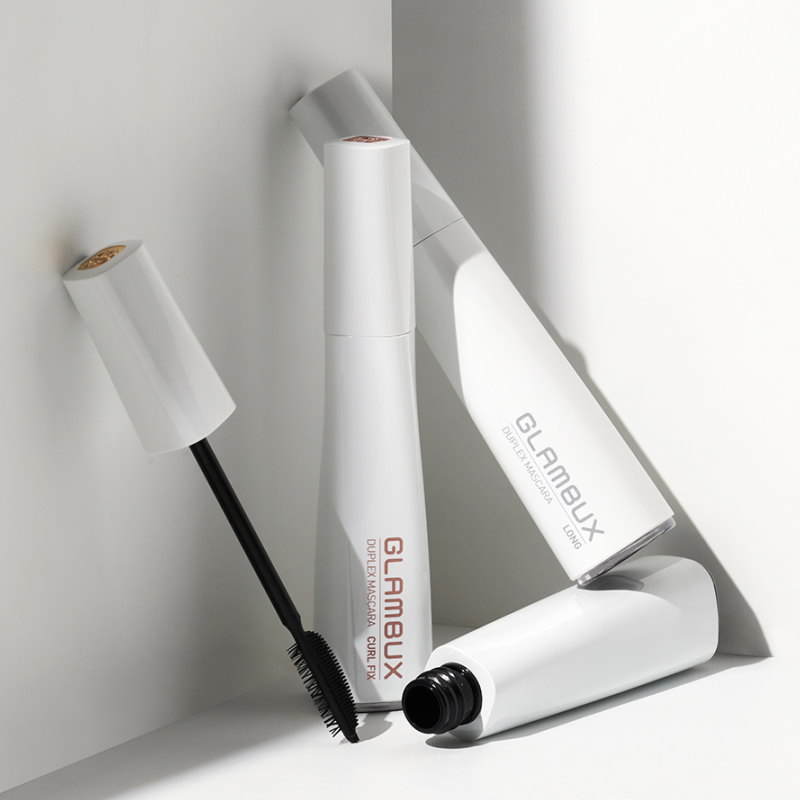 【楽天市場】Glambux グラムバックス デュプレックスマスカラ 1本 ブラック ボリューム ロング カールフィクス 繊細 極細コーム ダマ ...