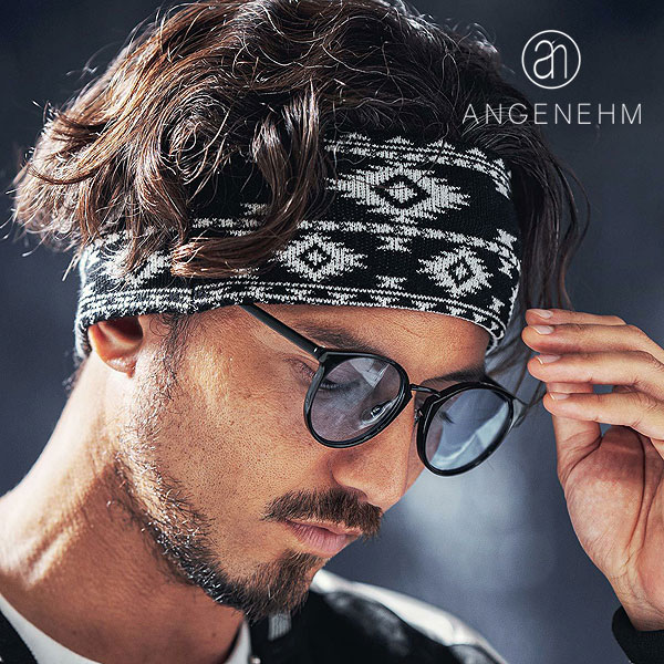 【楽天市場】2024 秋冬 先行予約 10月上旬～中旬入荷予定 アンゲネーム ヘアバンド ANGENEHM Native pattern ...