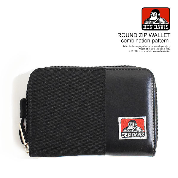 【楽天市場】ベンデイビス 二つ折り財布 BEN DAVIS ROUND ZIP WALLET -combination pattern ...