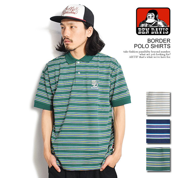 【楽天市場】40％OFF SALE セール ベンデイビス ポロシャツ BEN DAVIS BORDER POLO SHIRTS メンズ ...