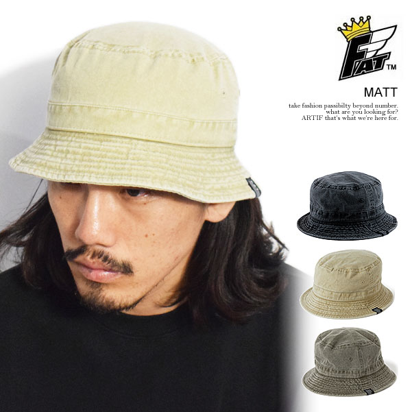 【楽天市場】エフエーティー ハット FAT MATT メンズ バケットハット バケハ 送料無料 ストリート F32510-CP12 ...