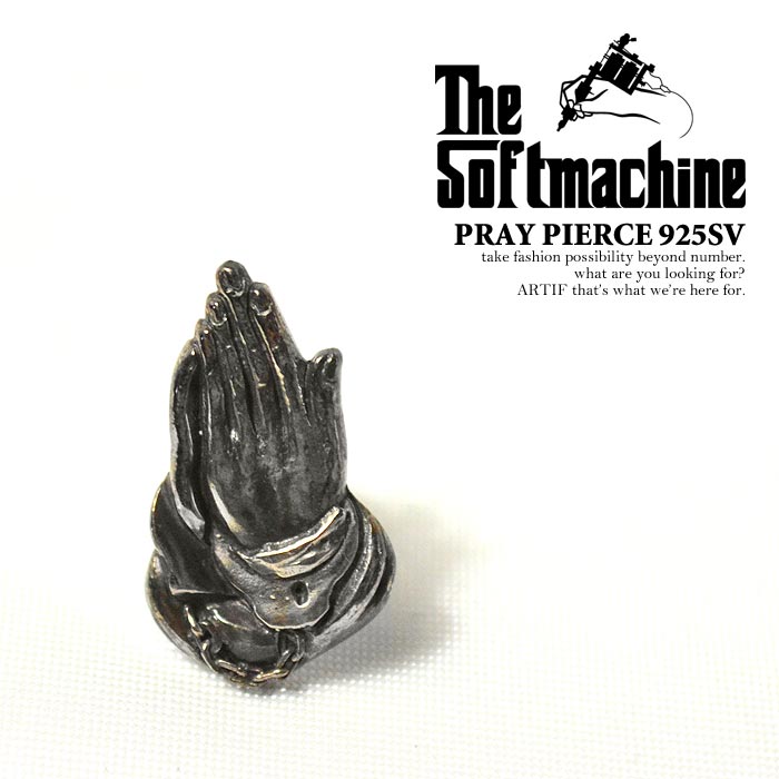 【楽天市場】ソフトマシーン ピアス SOFTMACHINE PRAY PIERCE 925SV【ストリート系 ファッション】：CRESCENT LOTUS