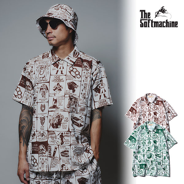 【楽天市場】30％OFF SALE セール ソフトマシーン シャツ SOFTMACHINE ZINE AD SHIRTS S/S(S/S SHIRTS) メンズ：CRESCENT LOTUS