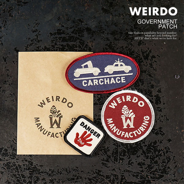 【楽天市場】ウィアード ワッペン WEIRDO GOVERNMENT - PATCH メンズ ワッペンパッチ 3枚セット アメカジ ...
