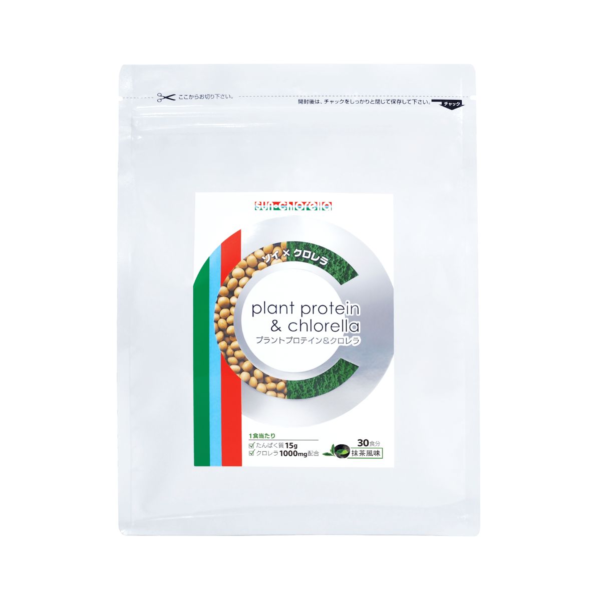 【楽天市場】【新商品】サン・クロレラ プラントプロテイン＆クロレラ 抹茶風味 690g 約30食分 ソイプロテイン 植物性プロテイン 健康食品 ...