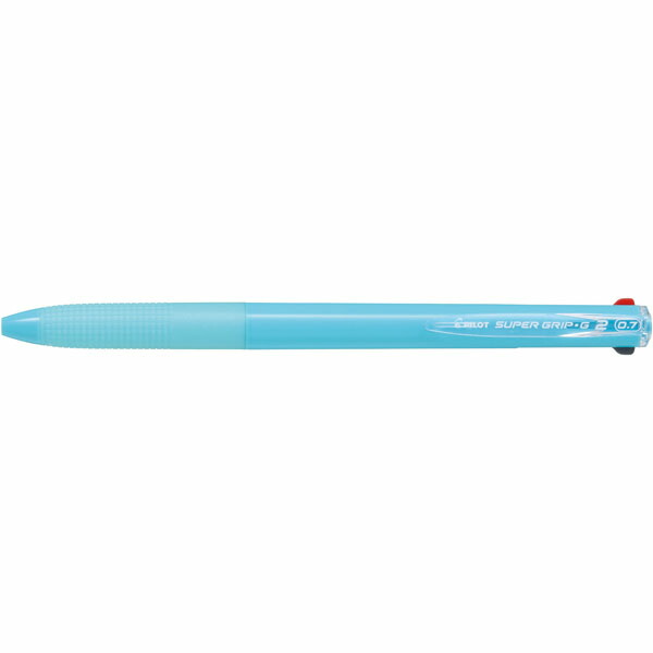 【楽天市場】【在庫限り】PILOT（パイロット）スーパーグリップG2 BKSG-25F-LB ライトブルー 油性ボールペン 黒・赤の2色 日本 ...