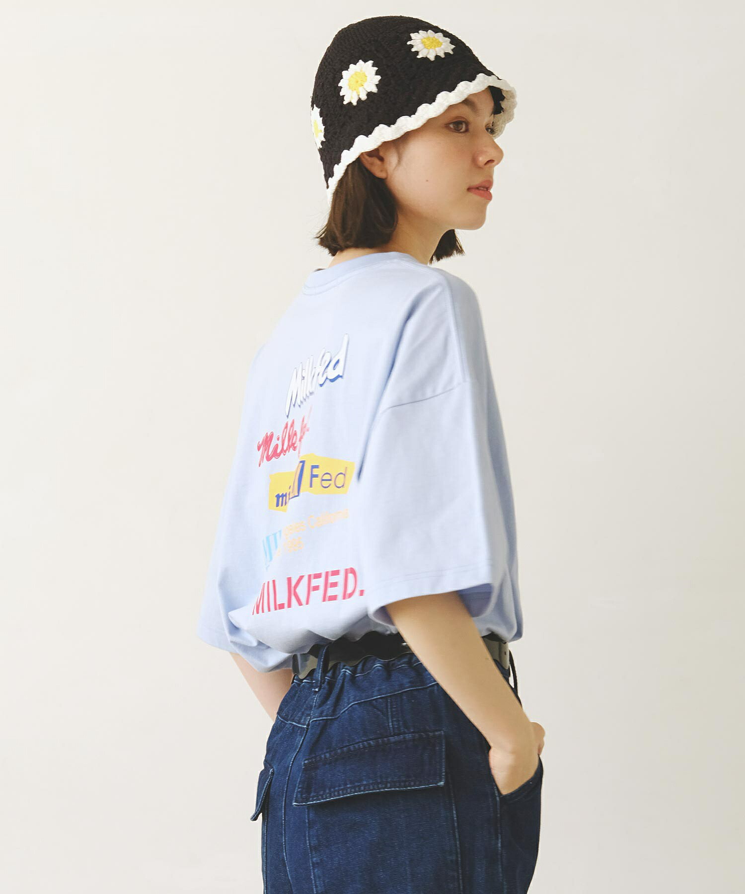 【楽天市場】スペシャルプライス【公式】MILKFED. ミルクフェド MULTI LOGO WIDE S/S TEE トップス Tシャツ 24 ...
