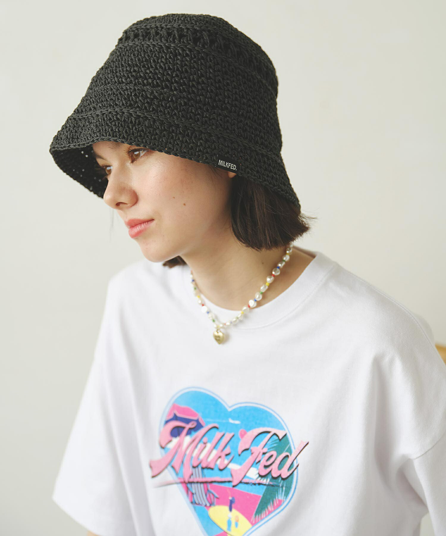 【楽天市場】スペシャルプライス【公式】MILKFED. ミルクフェド CROCHET HAT ハット 帽子：XLARGE X-girl公式 ...