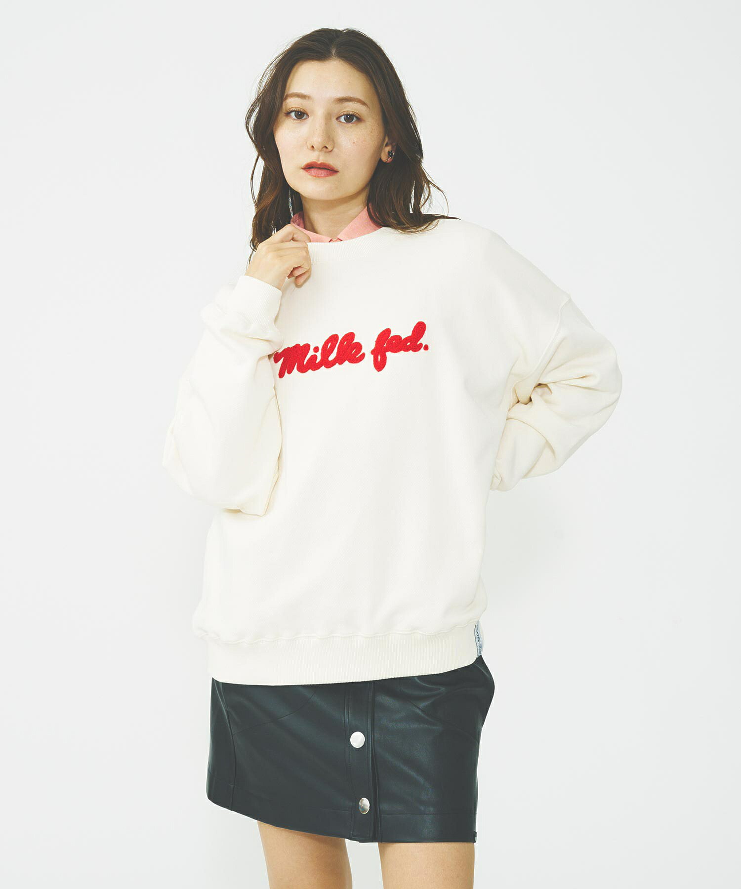 【楽天市場】特価【10%OFF】【公式】MILKFED. ミルクフェド ICING LOGO BASIC SWEAT TOP トップス スウェット トレーナー レディース 長袖：XLARGE ...
