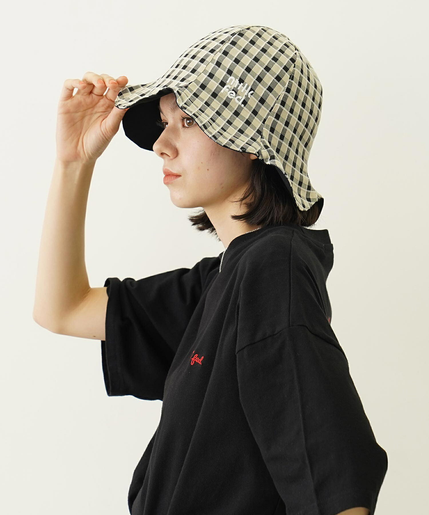 【楽天市場】スペシャルプライス【公式】MILKFED. ミルクフェド REVERSIBLE RAFFLE HAT ハット 帽子：XLARGE ...