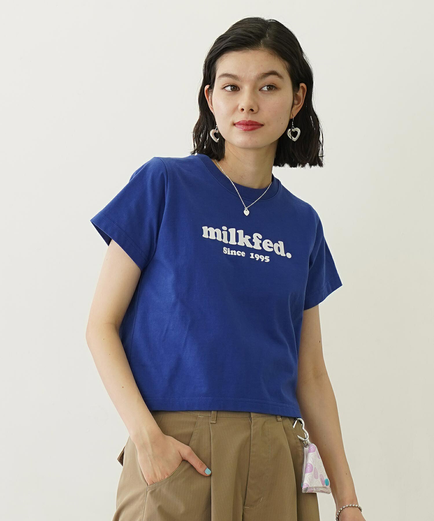 【楽天市場】特価【30％OFF】【公式】MILKFED. ミルクフェド COOPER LOGO COMPACT S/S TEE 半袖Tシャツ ...