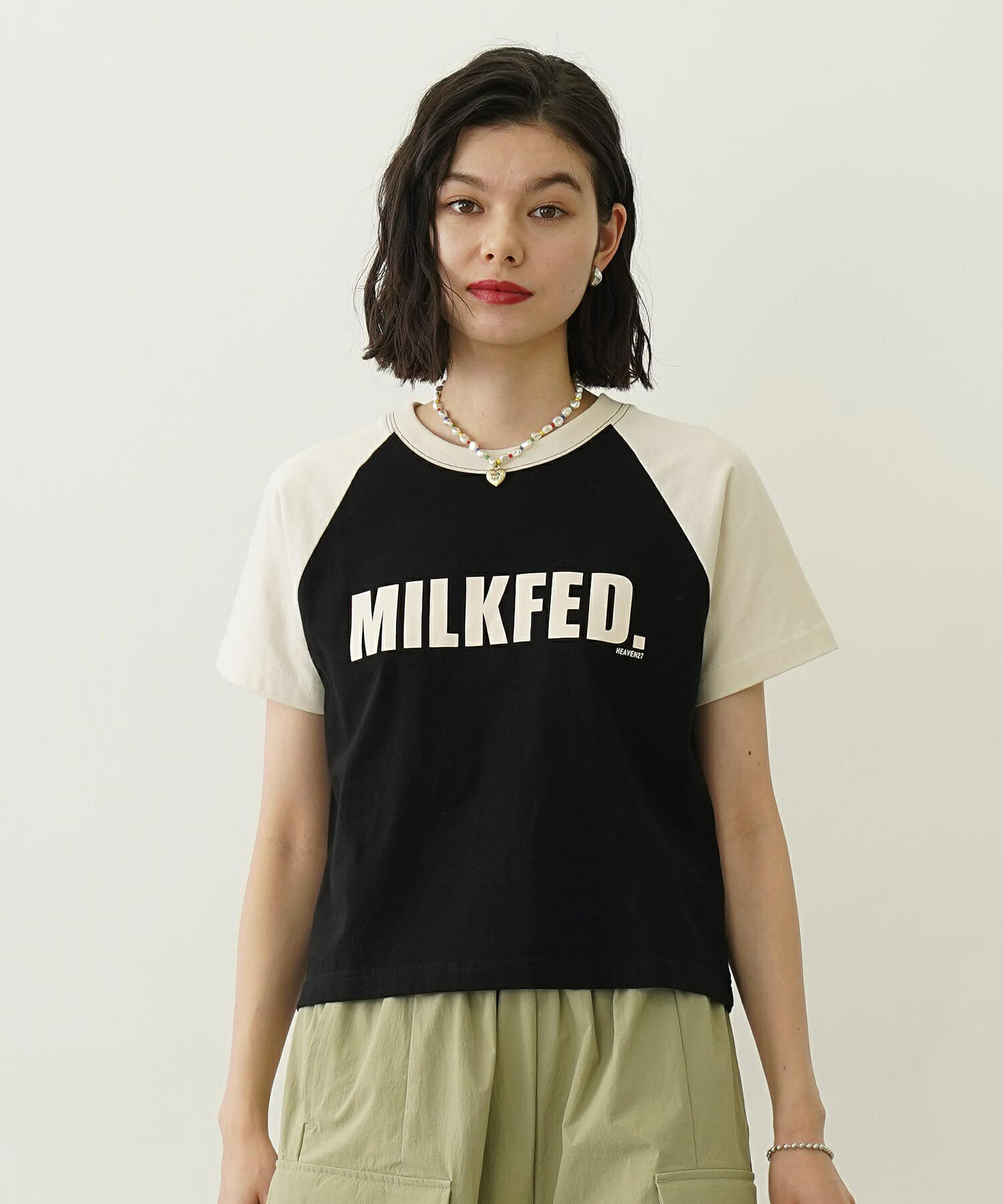 【楽天市場】【公式】MILKFED. ミルクフェド MILKFED. COMPACT B/B TEE 半袖Tシャツ トップス：XLARGE X ...