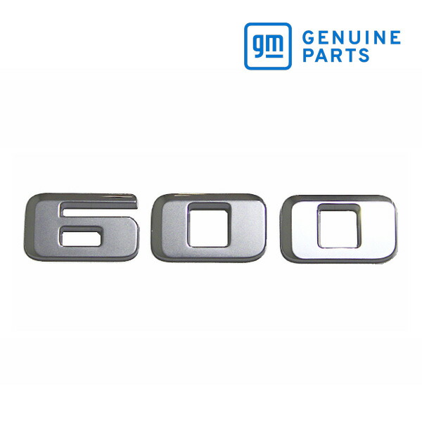 【楽天市場】【楽天お買い物マラソン★エントリーでP10倍！】GM純正 600 エンブレム グラバノシルバー 84740919 21y ...
