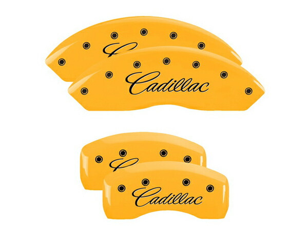 【楽天市場】【楽天お買い物マラソン★エントリーでP10倍！】【MGP 正規品】 専用設計 ブレーキキャリパーカバー イエロー CADILLACロゴ アルミ製 35002SCADYL 1台分 ...